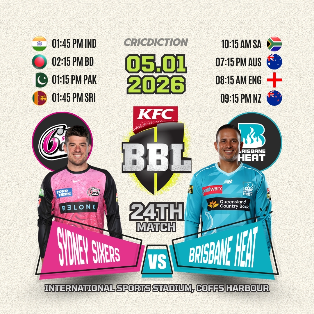LIVE: Who will win today’s match. BBL: Sydney Sixers vs Brisbane Heat ...
